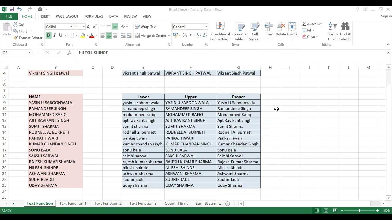 Basic Excel Training Part 1 - YouTube