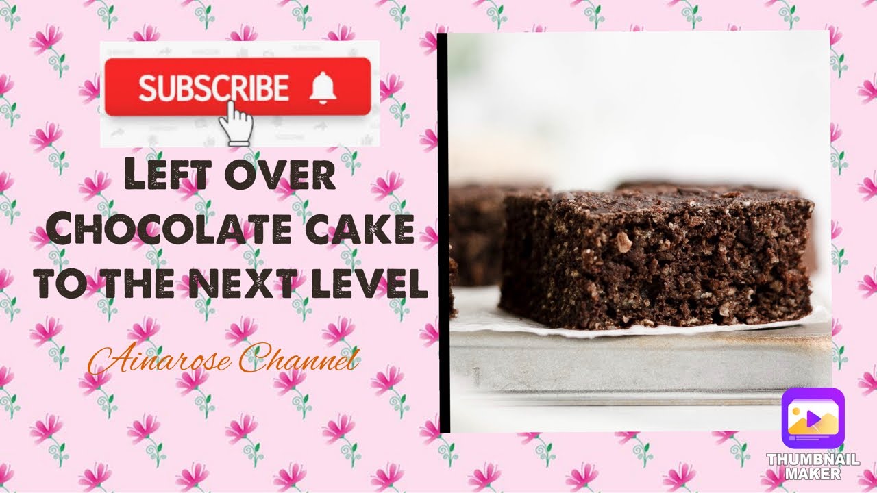 How to use left over cake|chocolate cake yummy twist - YouTube