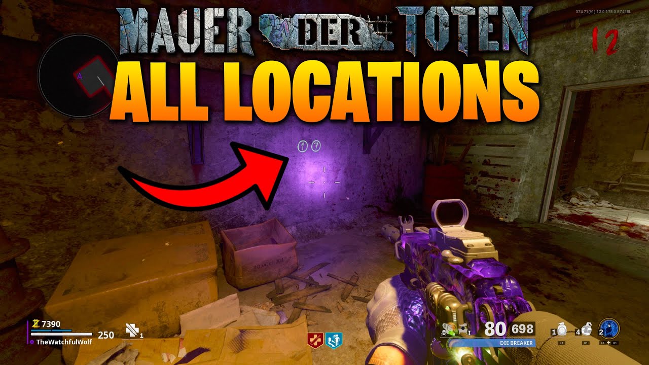 All Possible Safe Code Locations in Mauer Der Toten (Cold War Zombies ...