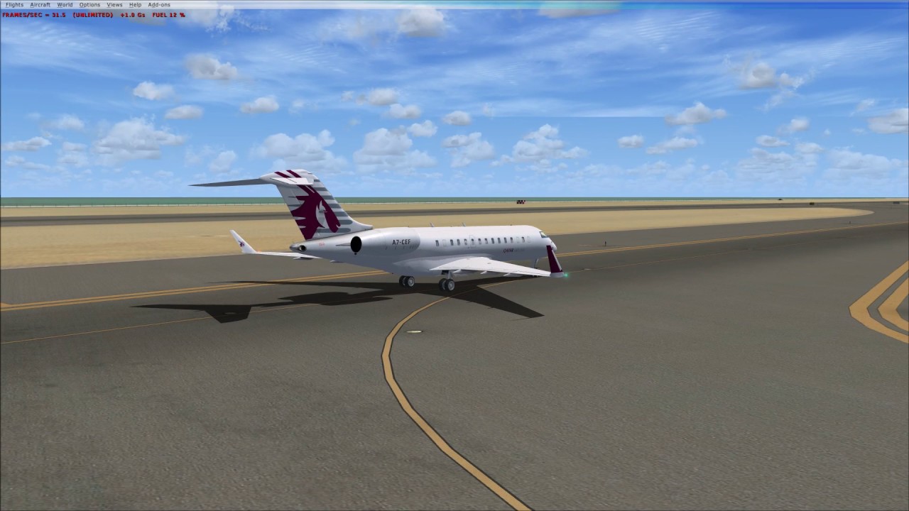 Qatar Executive Bombardier Global Express (FSX) - YouTube