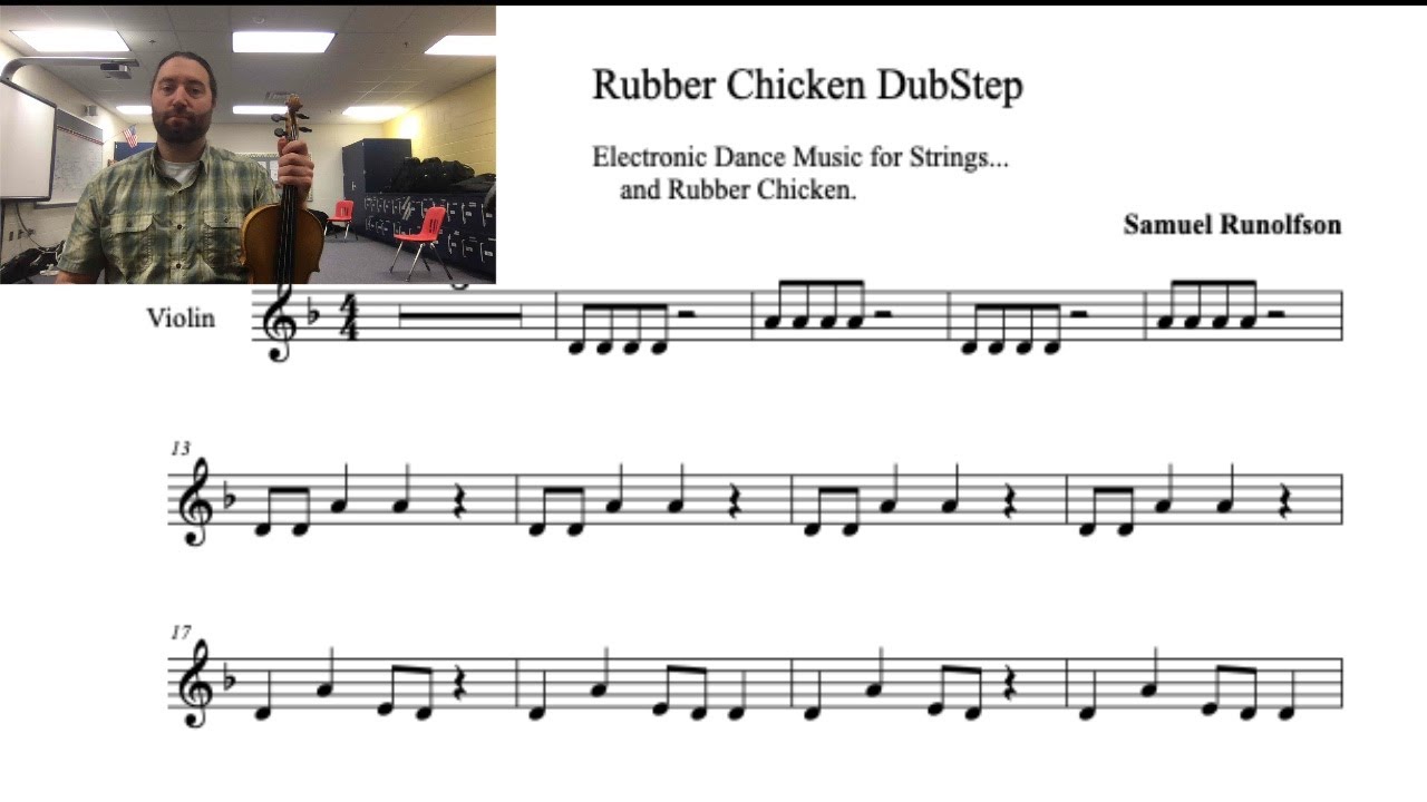 Rubber Chicken Dubstep Violin Play along - YouTube