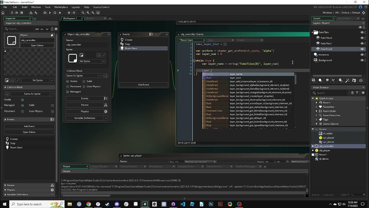 Fake Walls Using Tile Layers in GameMaker - YouTube
