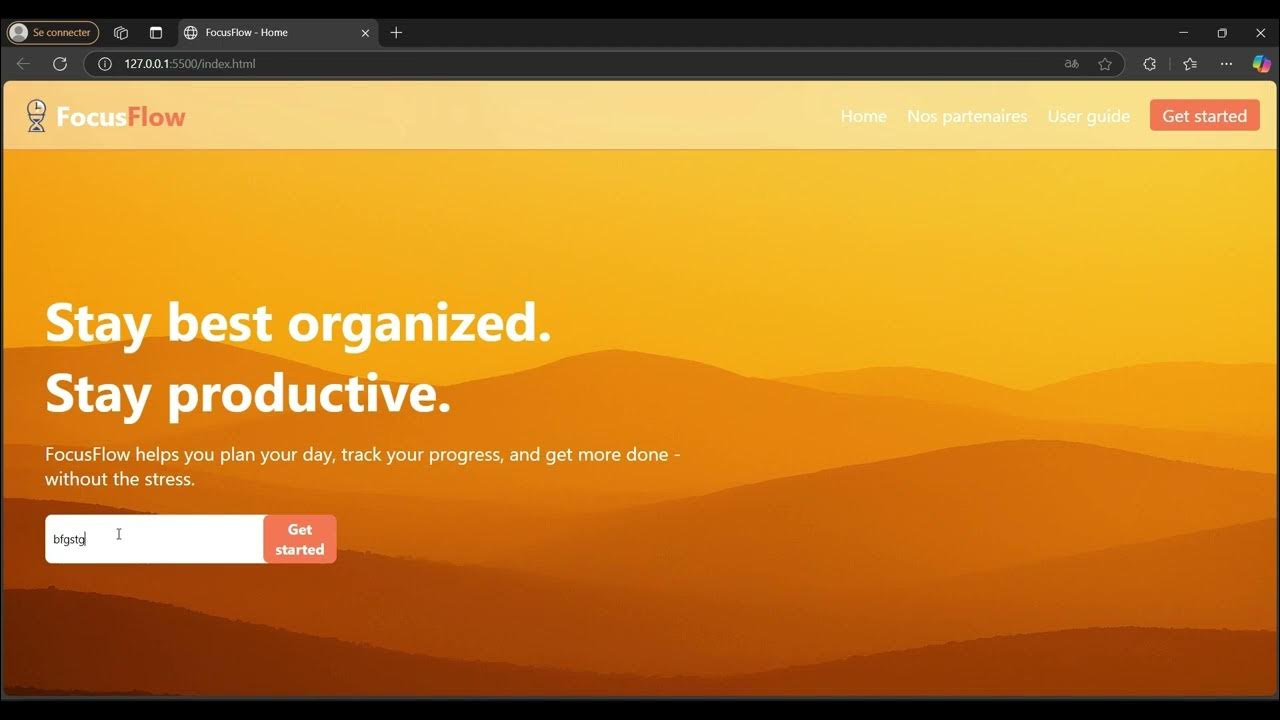Démo Réalisation d'une landing page responsive en HTML, CSS et ...