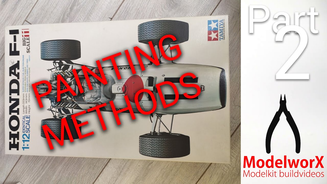 Tamiya Honda F1 - Part 2 | What is the best painting method? - YouTube