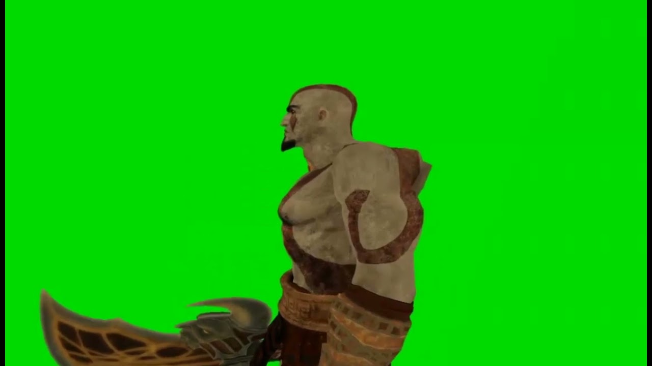 Kratos green screen 003 - YouTube