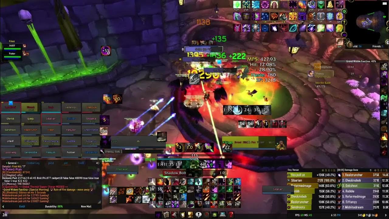 WoTLK Classic - Demonology Warlock Naxxramas Guide - Faerlina - YouTube