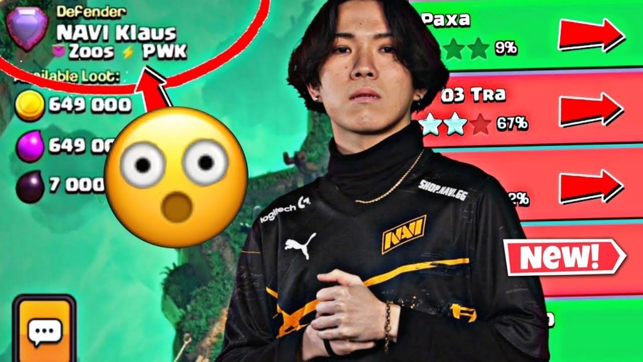 NAVI Klaus Global Top 1 Player Th16 Legend Base With Link | Th16 Trophy ...