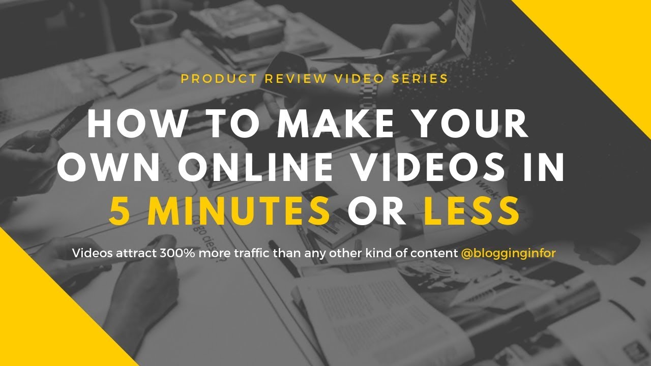 How to Make Your Own Online Videos In 5 Minutes or Less - YouTube