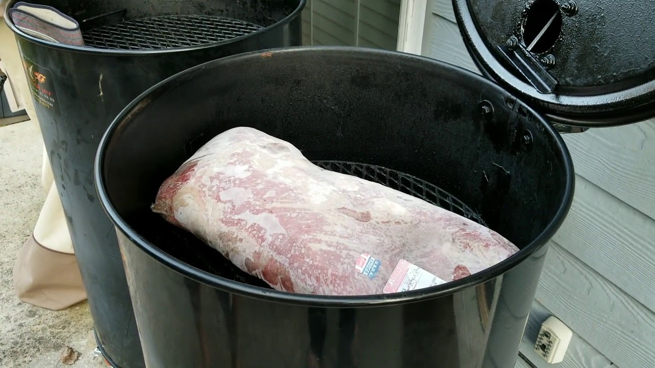 Frozen Brisket Smoking?? - YouTube
