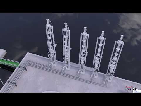 Animation walk-through of the construction of an Oil Jetty in Sekondi Takoradi