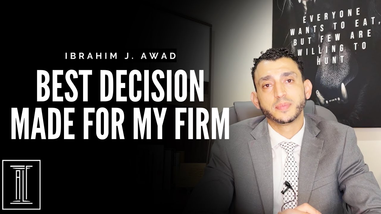Best decision for my law firm! - Ibrahim J. Awad - YouTube
