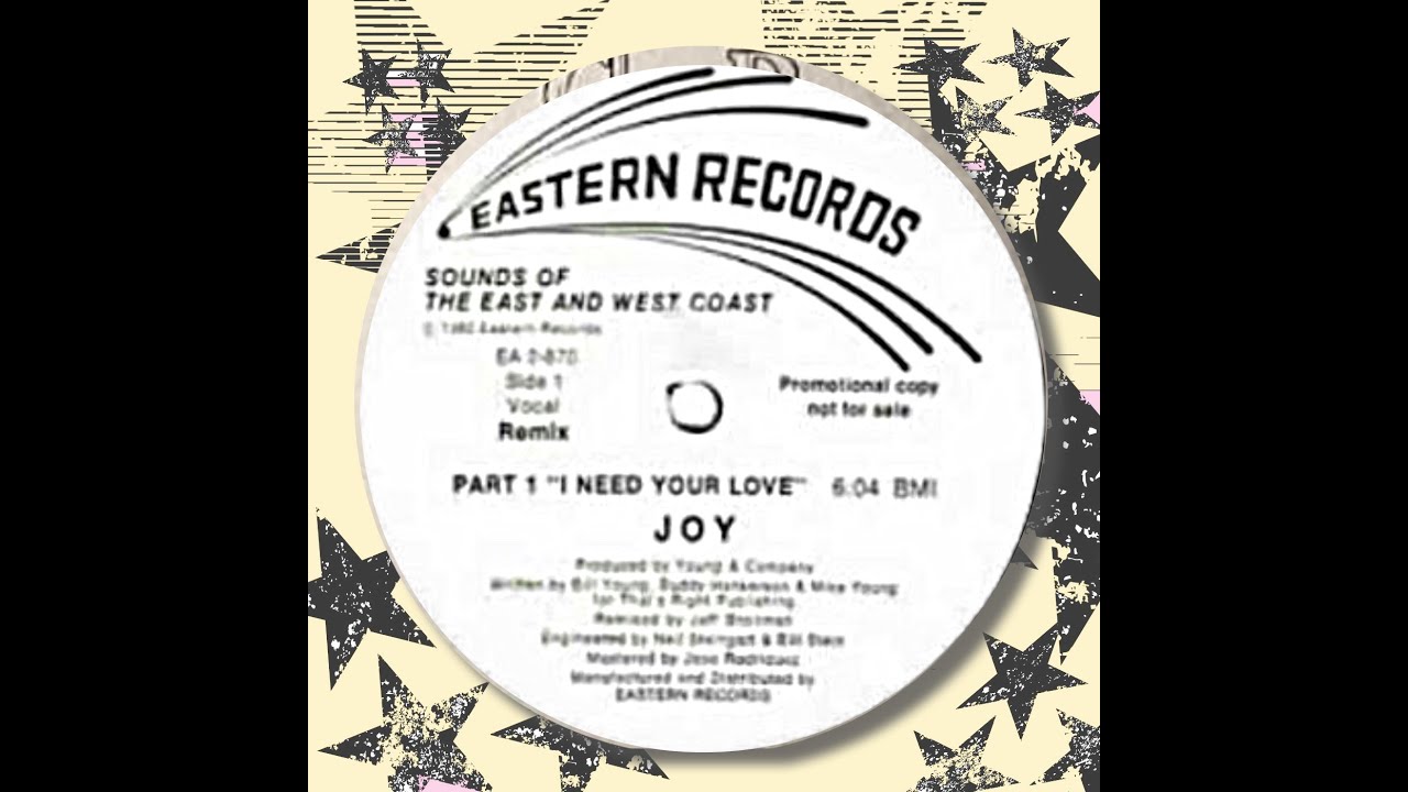 Joy I Need Your Love 1982 - YouTube