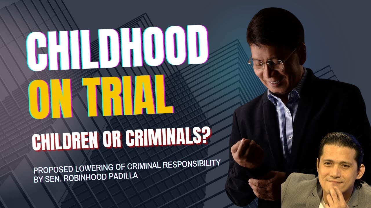 SEN. ROBIN PADILLA | Children or Convicts? | The Fight Over PH's ...