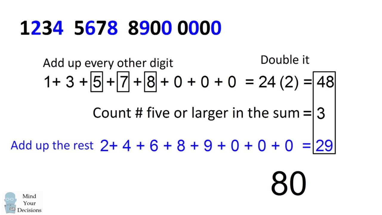 A Secret Code in Credit Card Numbers Credit news today - YouTube