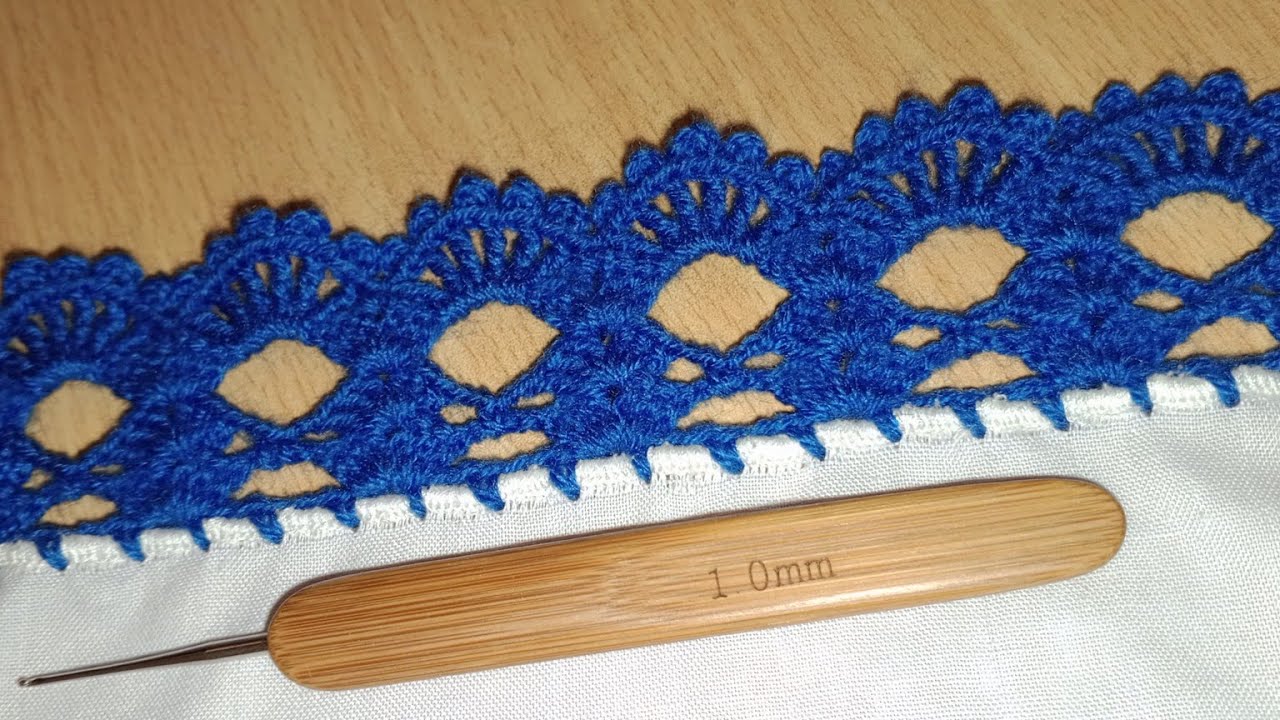 crochet lace patterns / Pakistani lace design / how to crochet design ...