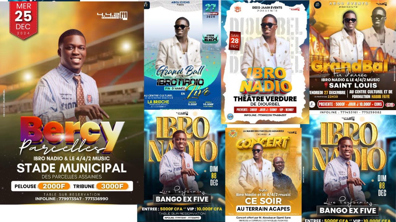 CONCERT IBRO NADIO EN LIVE ET LE 4 4 2 AU TERRAIN ACAPES - YouTube