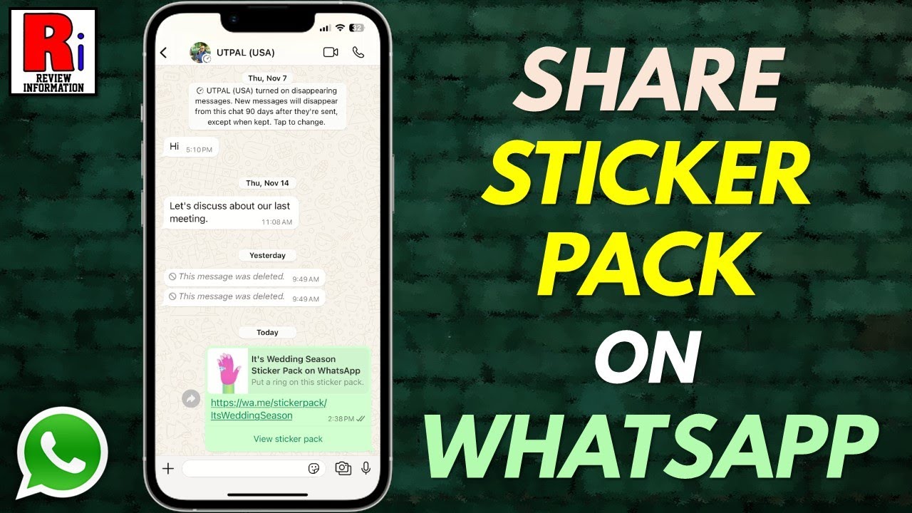 How to Send Sticker Packs to Anyone on WhatsApp - YouTube