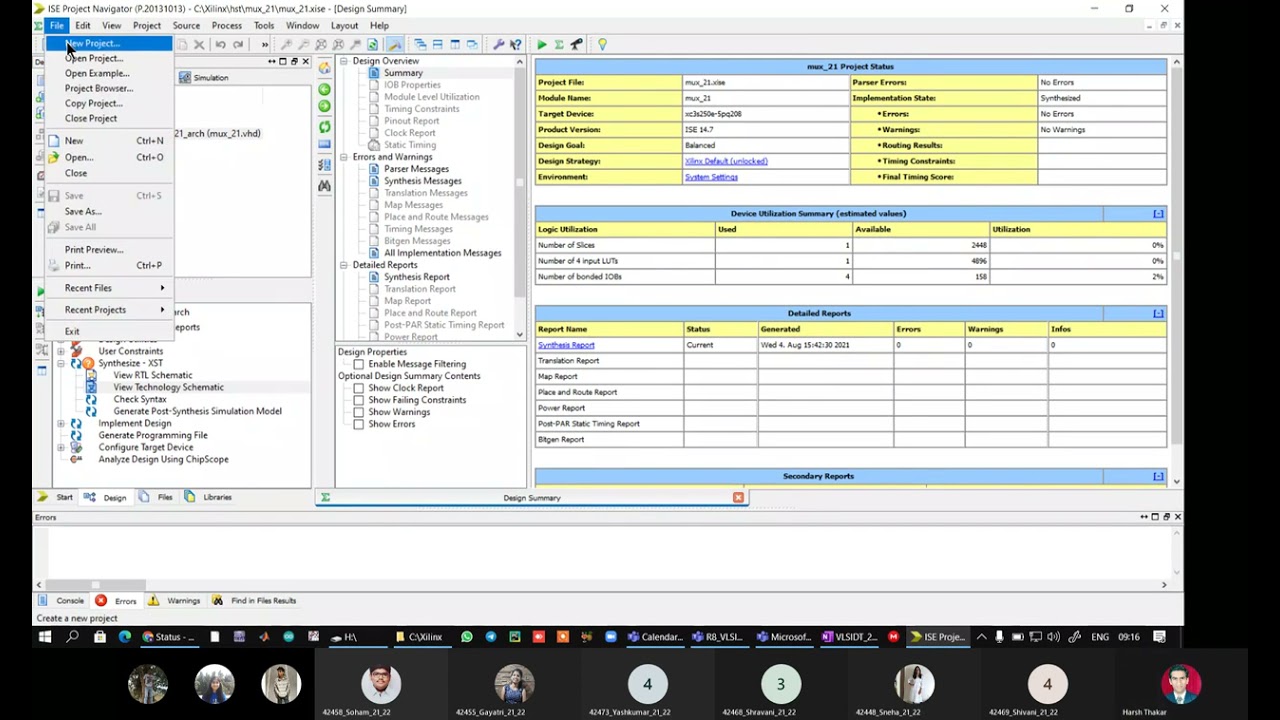 DETAILED XILINX ISE TOOL FLOW FOR SYNTHESIS & SIMULATION - YouTube