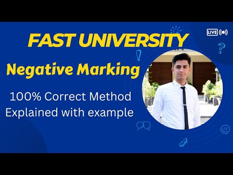 How to calculate Fast University Negative Marking | 100% Correct Method| Edu & Tech_007 - YouTube