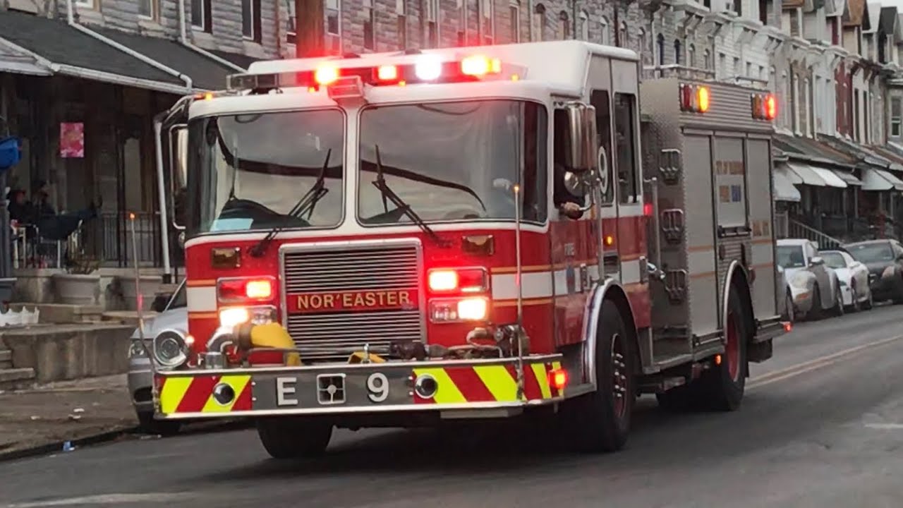 Reading Fire Department Engine 9 & Medic 1 Responding 1/21/18 - YouTube