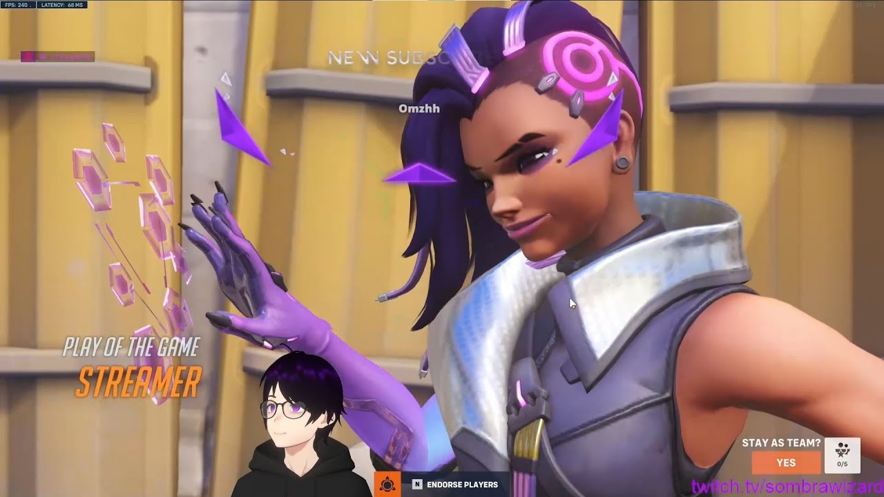 Potg Sombrawizard Sombra Overwatch 2 Season 10 Gameplay Youtube