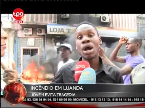 Jornal Nacional Angola - Incêndio em Luanda - YouTube