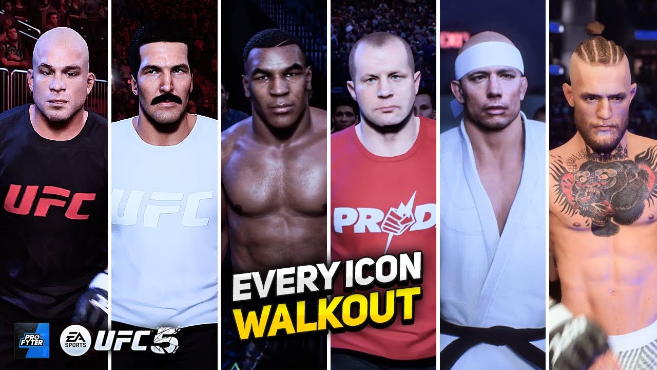 UFC 5 | Full Walkouts Of Every Legend In The Game (40 Entrances) - YouTube