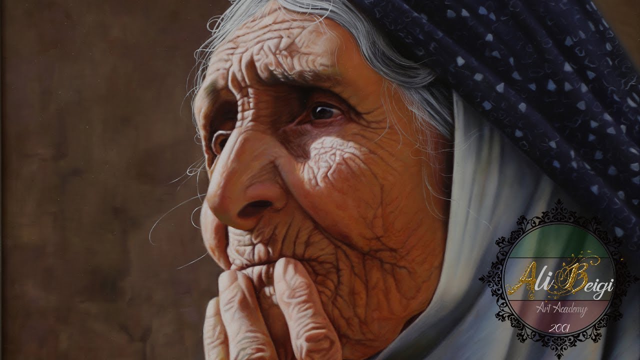 Waiting - HyperReal Oil Painting By Ali Beigi Art : نقاشی رنگ روغن علی ...