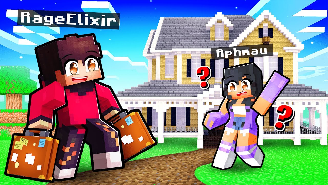 Moving into APHMAU's HOUSE in Minecraft! - YouTube