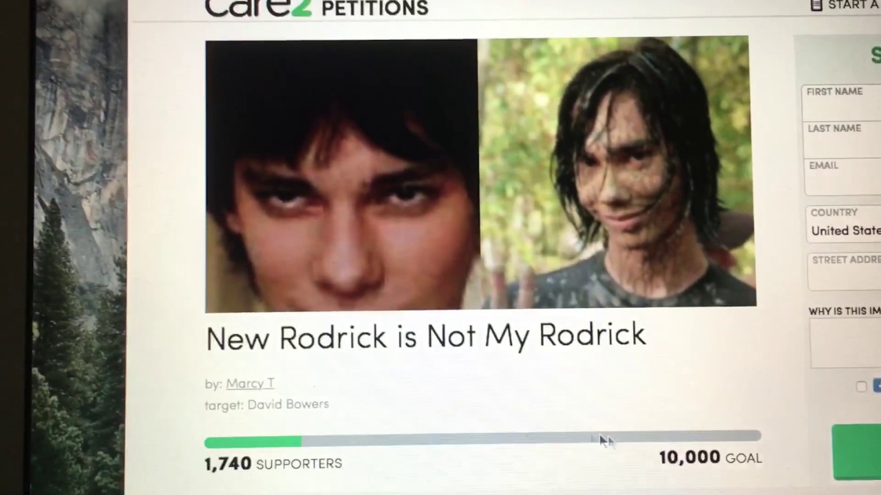 #NotmyRodrick petition - YouTube