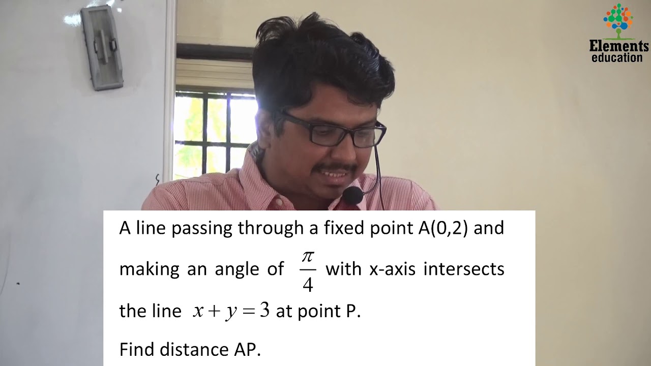 Straight line -Parametric form Part 2 + Position of Point - YouTube