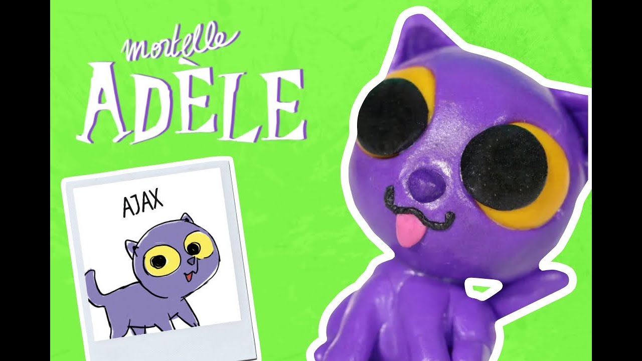Polymer Clay Tutorial - Comment Faire Ajax Le Chat de Mortelle Adèle ...