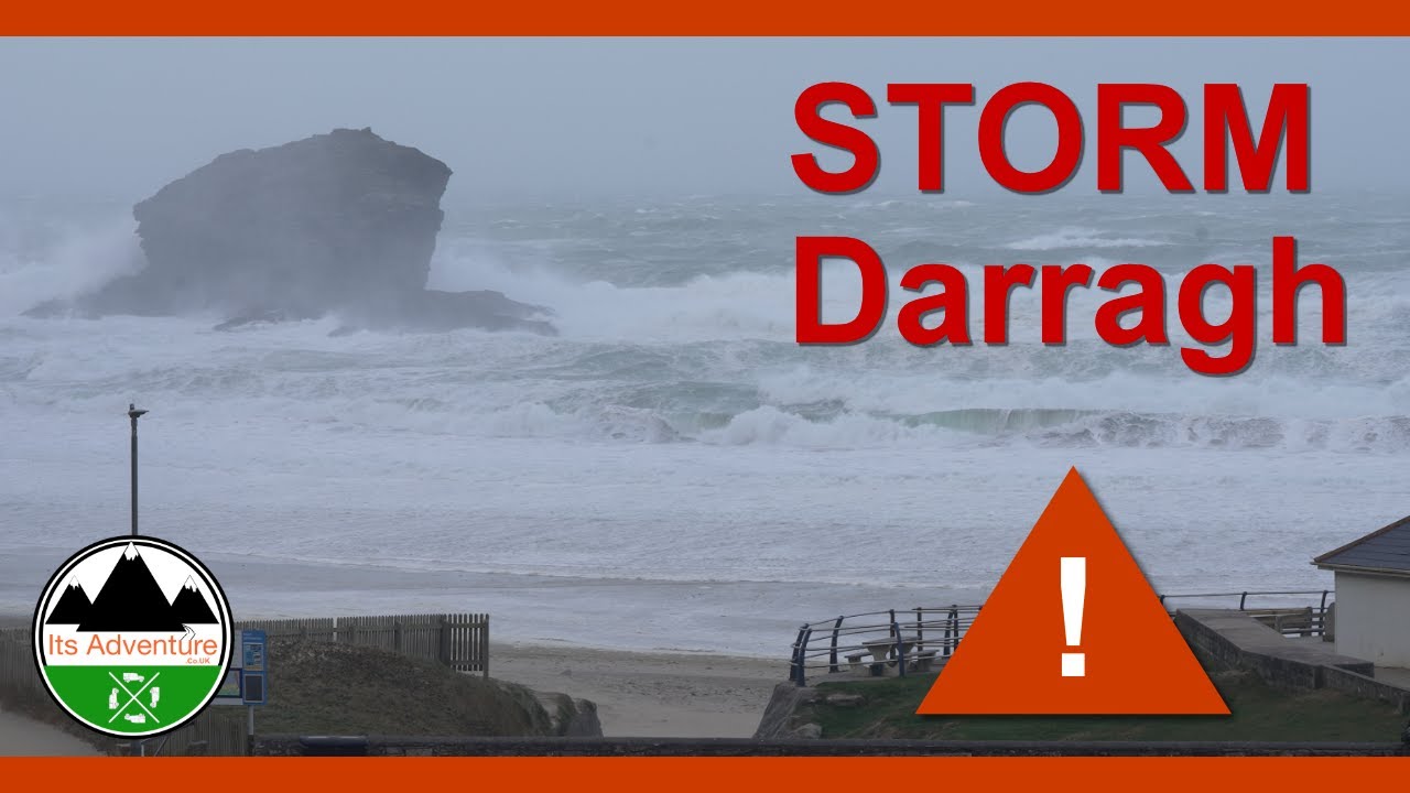 Storm Darragh Cornwall - YouTube