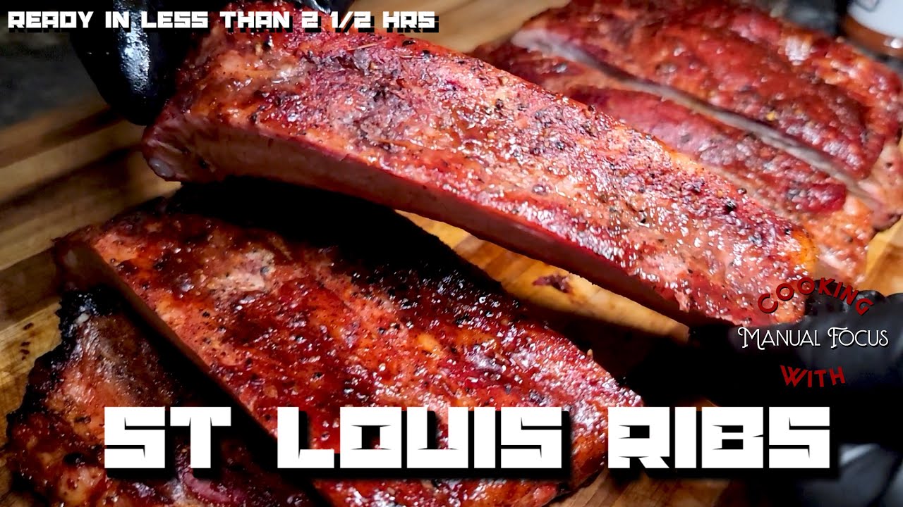 Hot and Fast No Wrap St Louis Style Ribs (Lexington Pit Boss 540) - YouTube