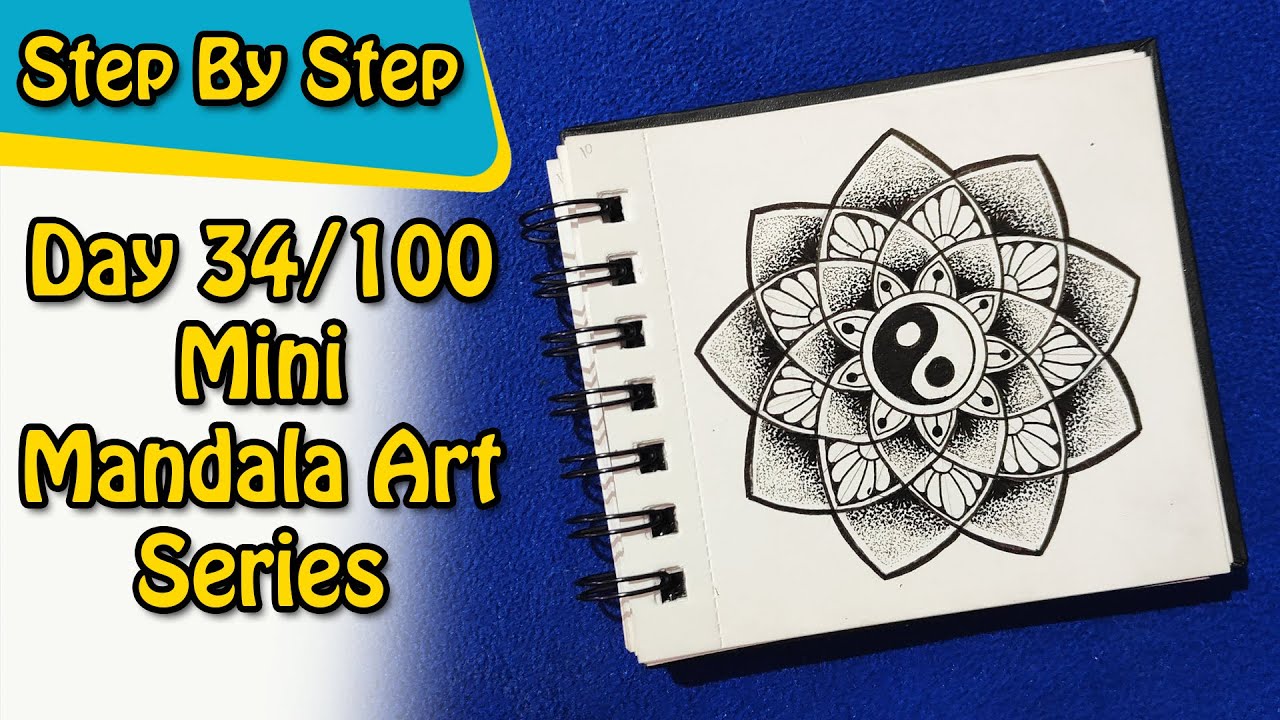 Day 34/100 : Unlocking the Beauty of Stippling Mini Mandalas # ...