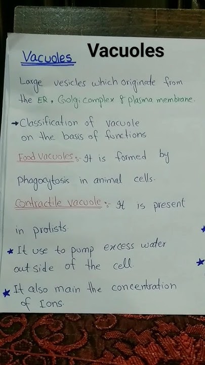 #Vacuoles# structure and function.Biology 11 - YouTube