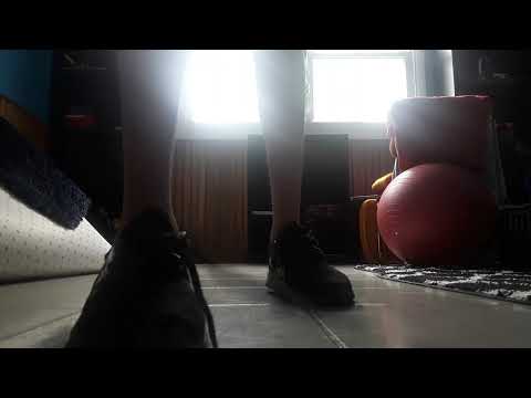 Young Boy Feet Black Shoes Parts 1