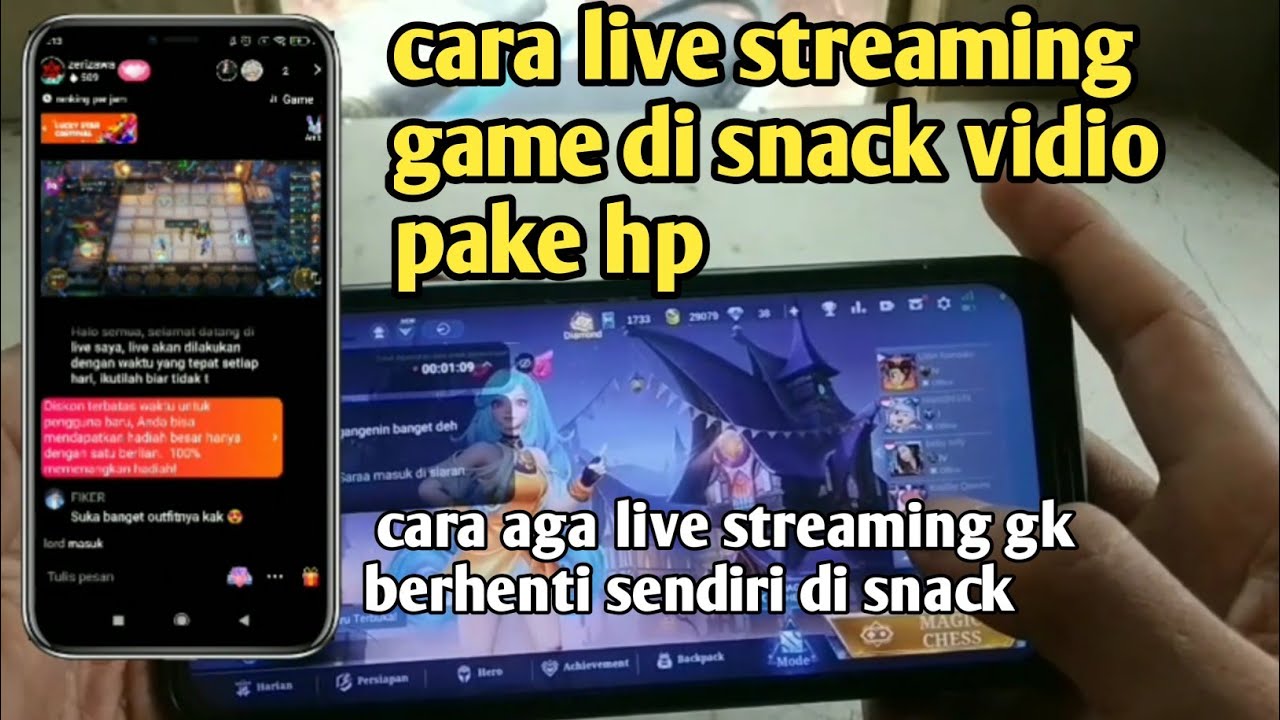 cara live streaming game di Snack vidio pake hp android 2024 - YouTube