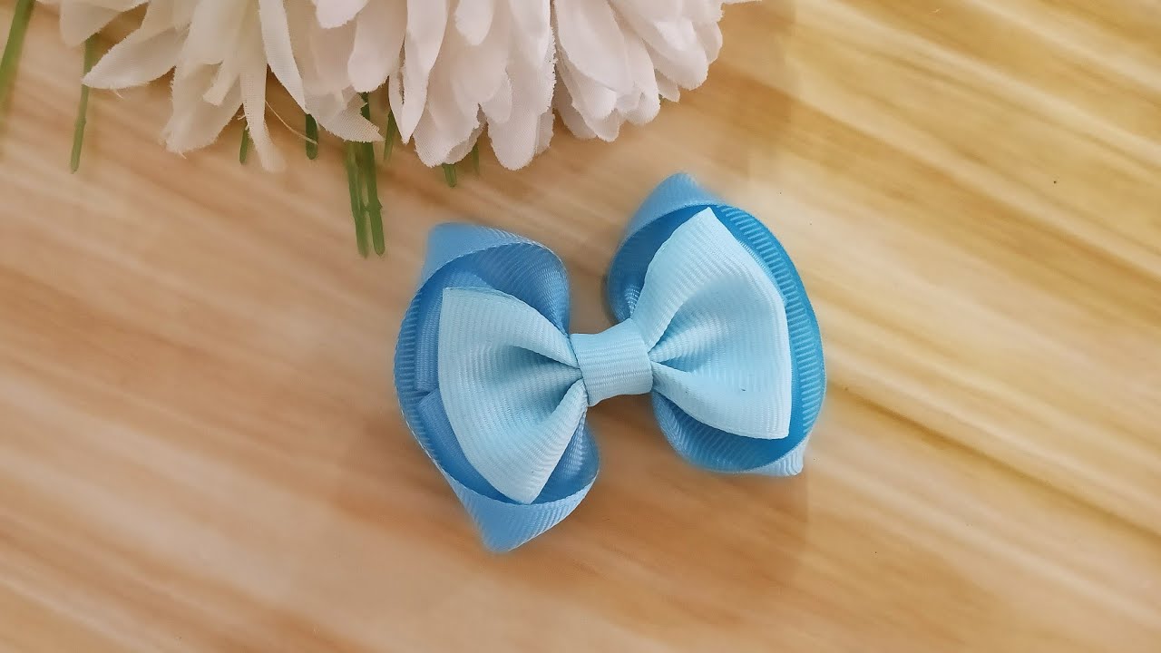 SUPER EASY AND CUTE RIBBON BOW TUTORIAL 🎀 RIBBON CRAFT - YouTube