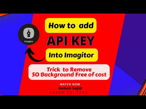 How to add #API KEY (code) into Imagitor to remove background #free of ...