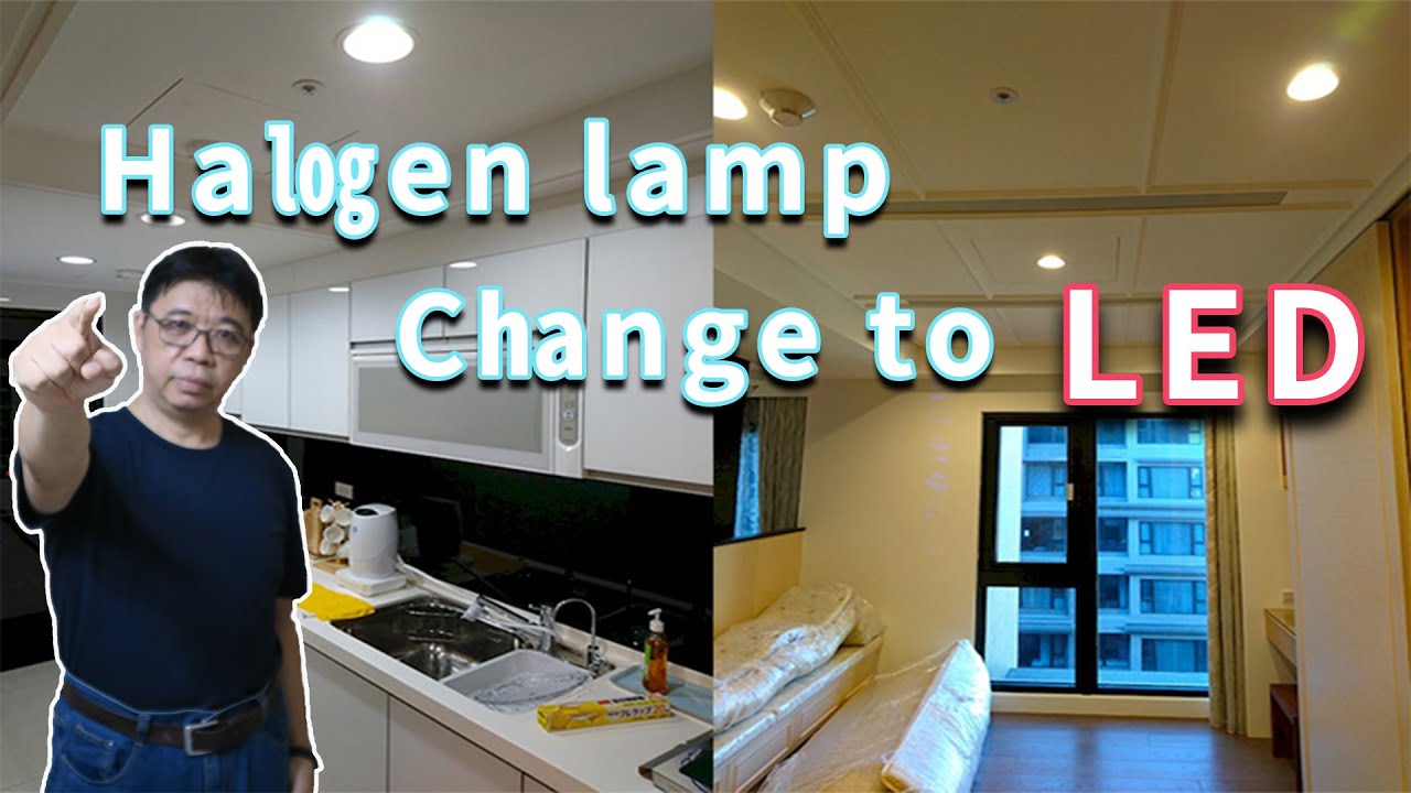 Painless conversion of halogen lamps into LED lamps - YouTube