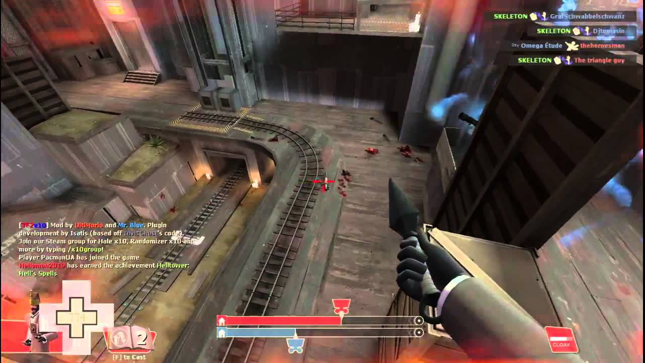 Tf2 playing kunai spy on helltower x10 (HD) - YouTube
