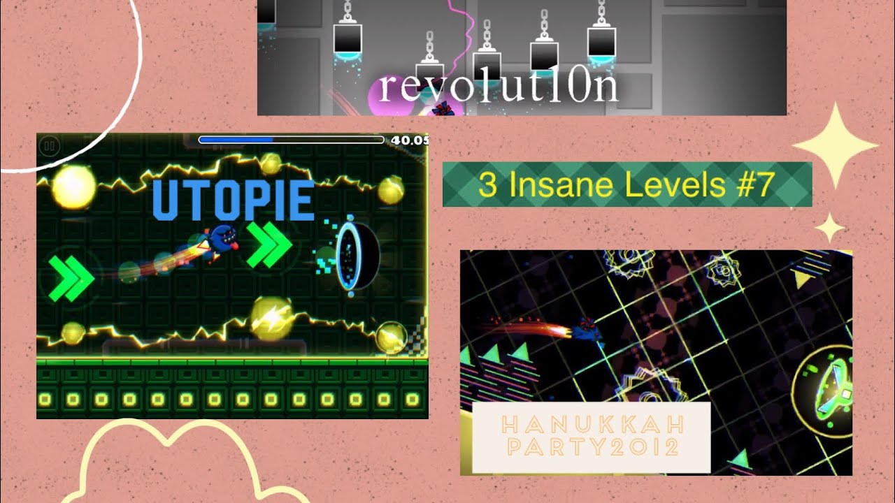 3 Insane Levels (Ep 7) Geometry Dash Mobile - YouTube
