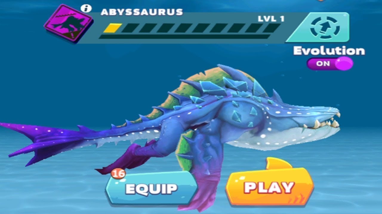 Hungry Shark Evolution: ABYSSAURUS - New Shark Unlocked Update ...
