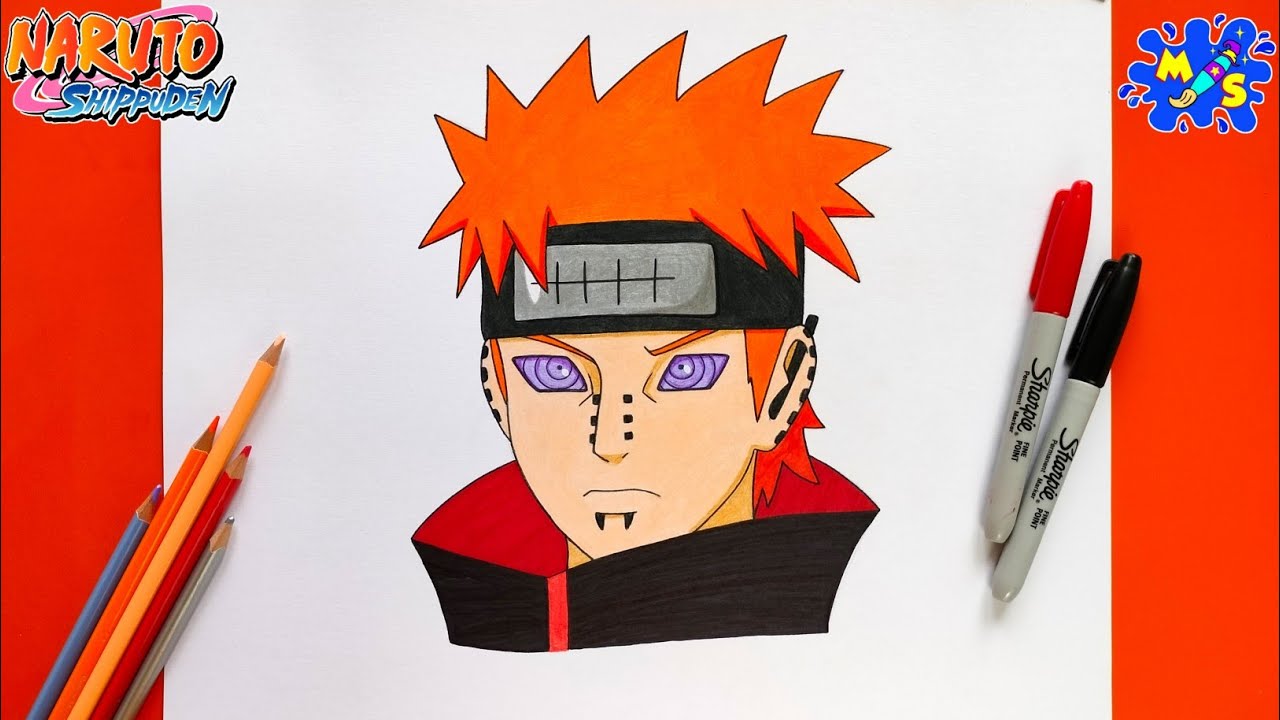 Pain Drawing || How to draw Pain from Naruto - YouTube