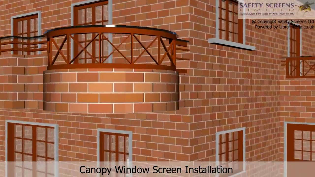How to Install a Canopy Insect screen to a Window - YouTube