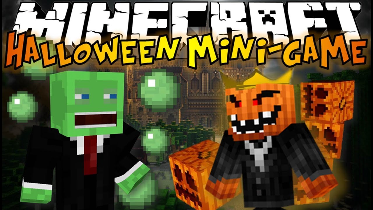 Minecraft: HALLOWEEN HORROR Mini-Game - Kill The Pumpkin King! - YouTube
