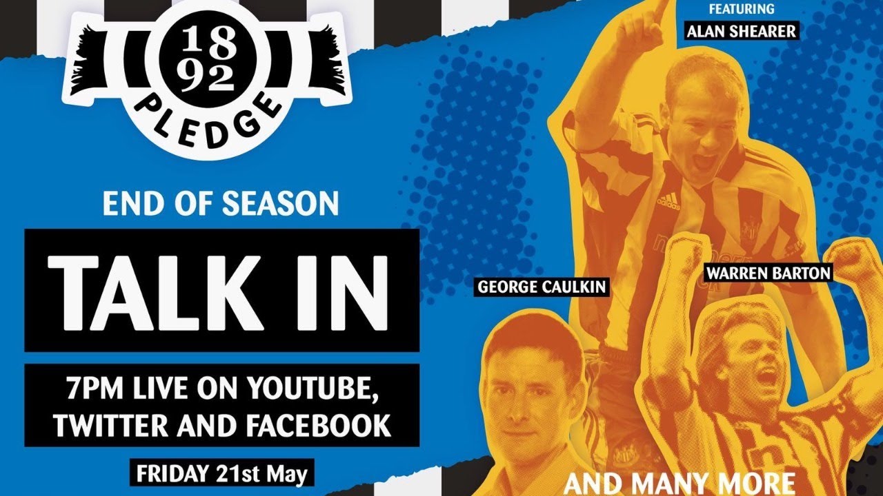 1892 Pledge Scheme End of Season LIVE w/ Alan Shearer / Keith Gillespie ...