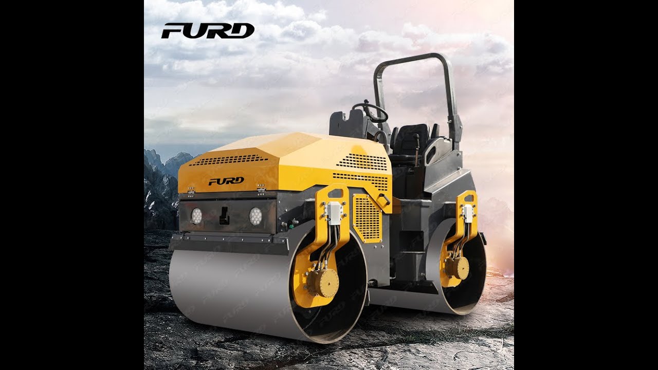 4 Ton Vibratory Road Roller Asphalt Road Roller Powered by Kubota ...