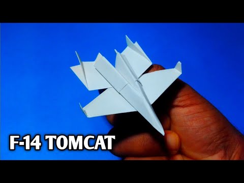 ️ F-14 Tomcat Paper Plane Tutorial | Best Origami Paper Jet | How to Make F-14 Tomcat with Paper ...